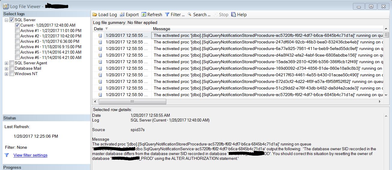 Error Fix The Database Owner Sid Recorded In The Master Database