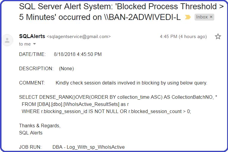 How To Setup Blocking Alerts On Sql Server Performance Tuning And